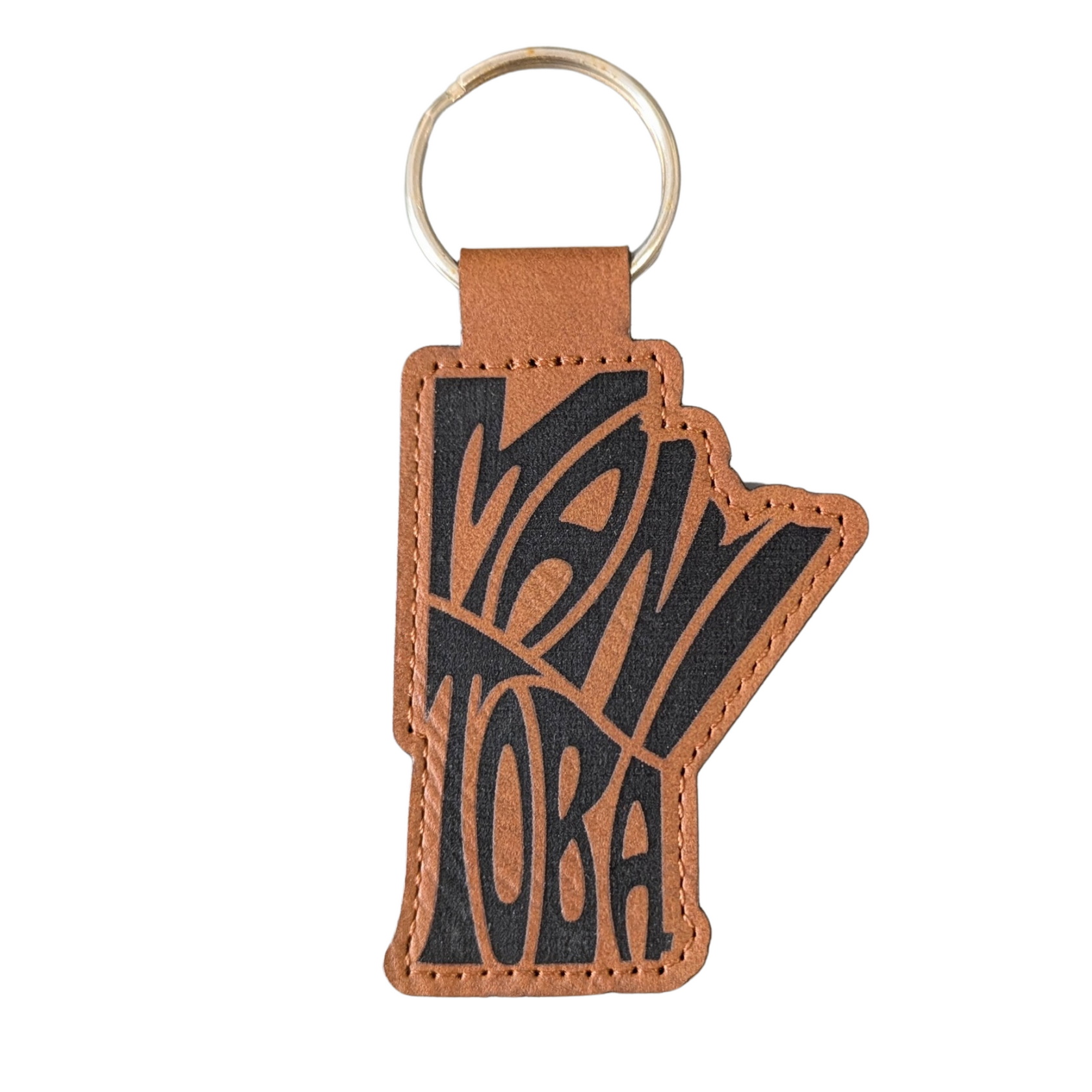 Manitoba Typography Travel Souvenir Keychain – Rosefire Customs & Engraving